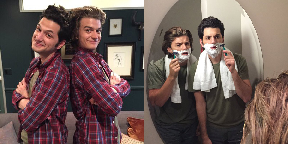 #StrangerTwins Celeb Lookalikes Joe Keery and Ben Schwartz Get Together ...