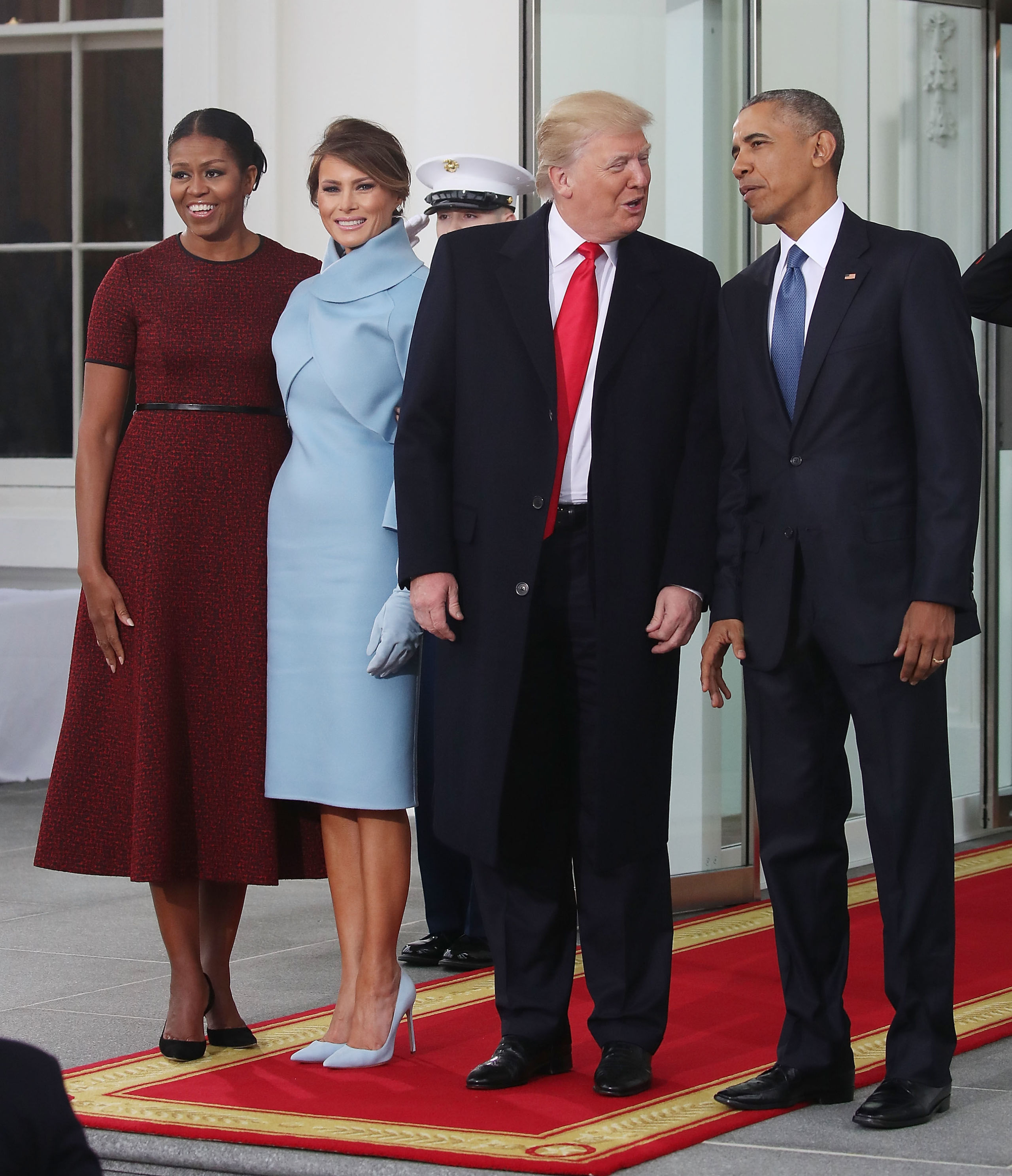 Michelle Obama Red Dress