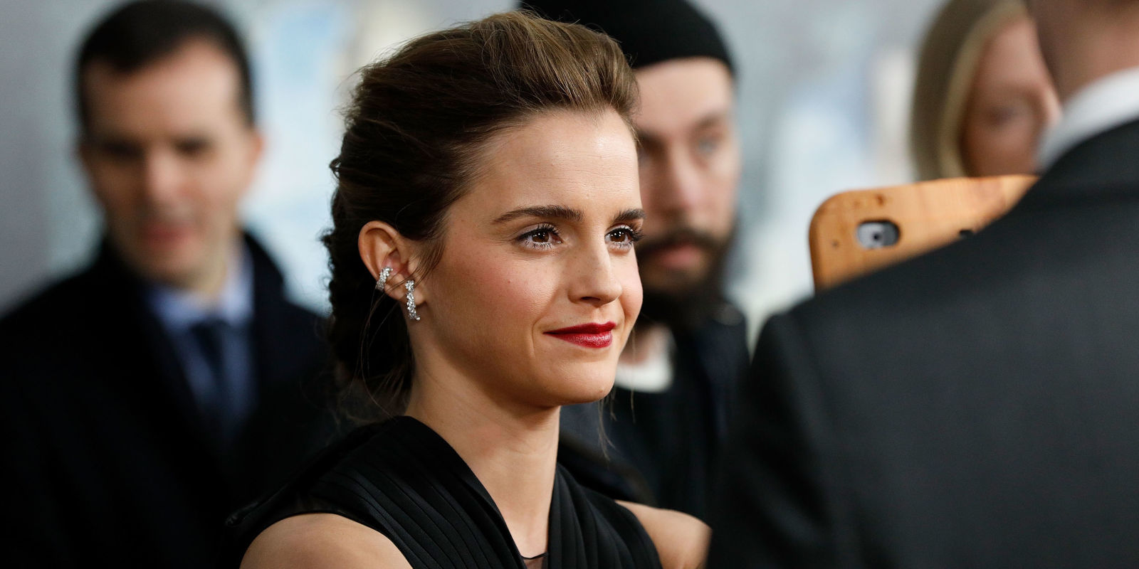 Emma Watson Wears Yellow Belle Gown in NYC - Emma Watson NYC Beauty and ...