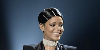 Rihanna Doobie Wrap Hairstyle - Rihanna 2013 American Music Awards