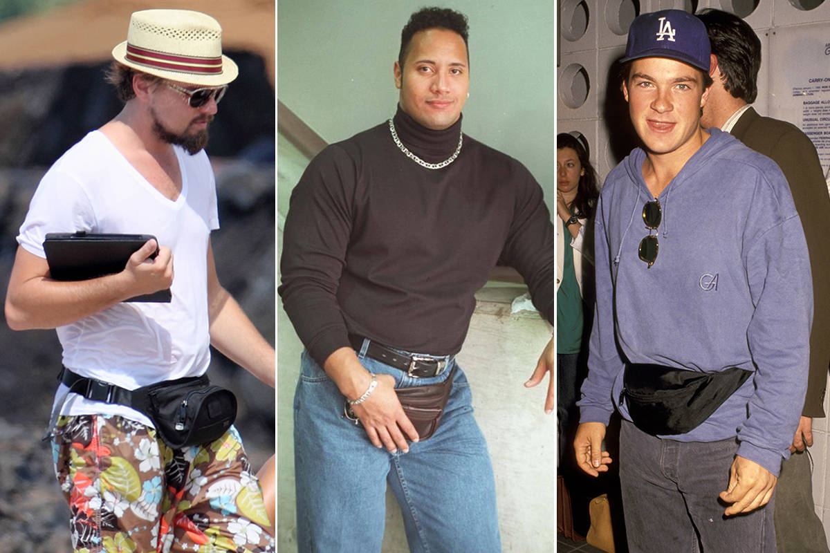 Celebrities Wearing Manny Packs-Male Stars in Fanny Packs
